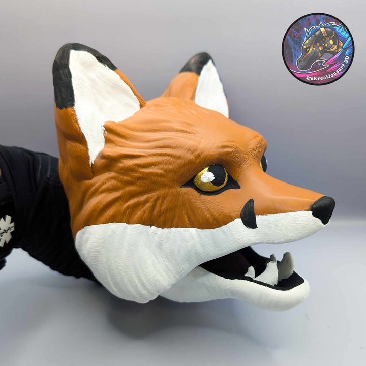 3D Printable Fox Hand puppet by Kirsten M