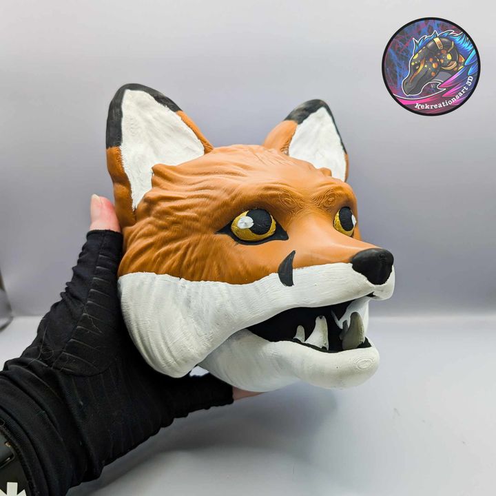 3D Printable Fox Hand puppet by Kirsten M