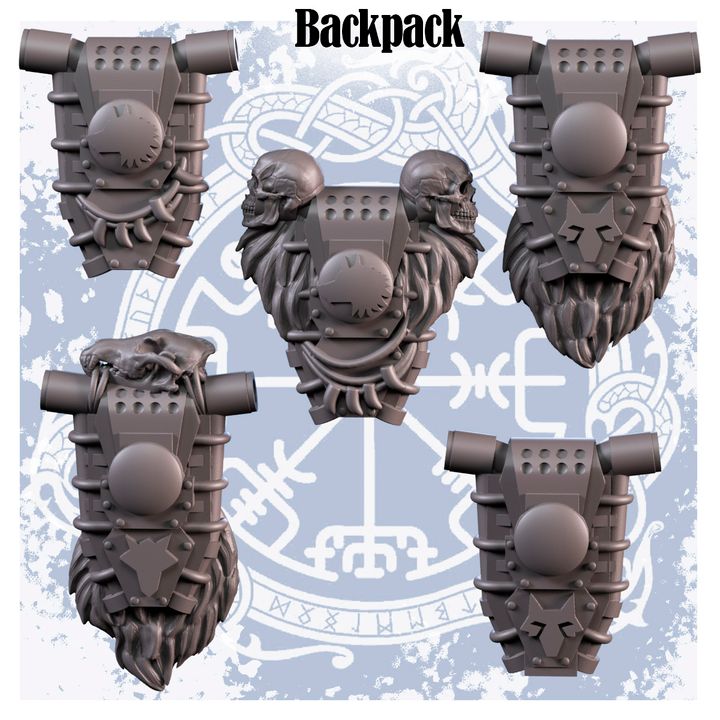 3D Printable Wolf Backpacks by Sergeant Hammer