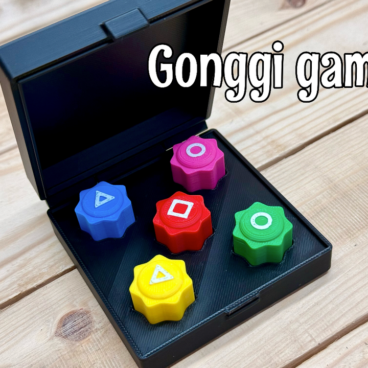 3D Printable GongGi Game (Squid Games) by ENIQUE3D