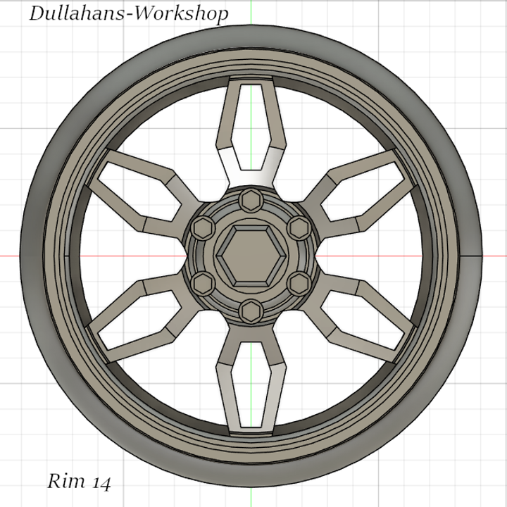 3D Printable Rim pack 24 by Dullahans_Workshop