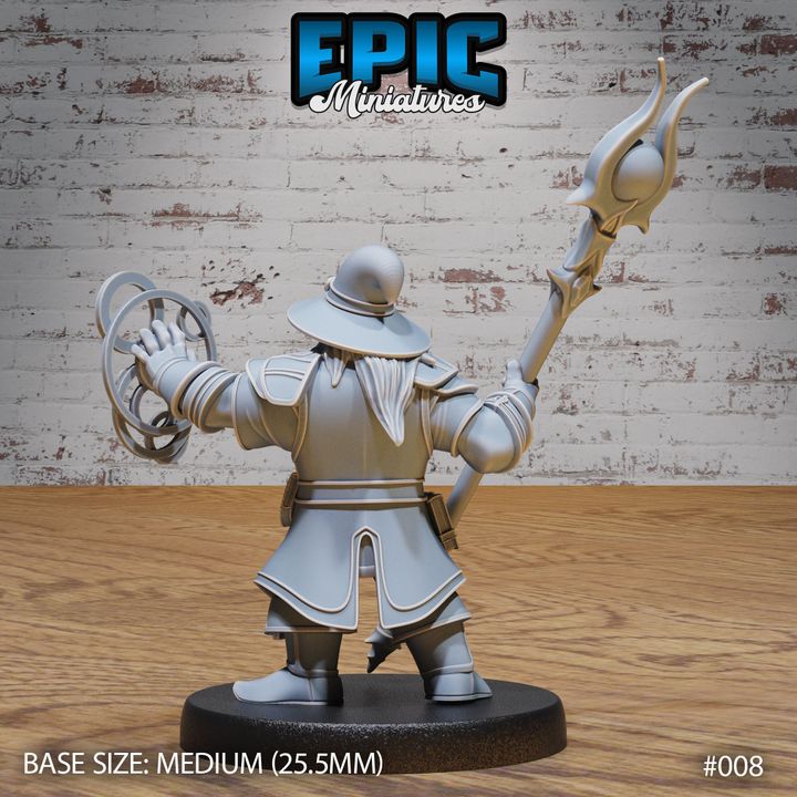 3D Printable Dwarf Army Wizard / Dwarfen Warrior Magician / Halfling ...