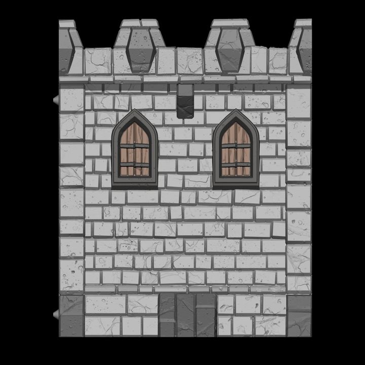3D Printable FREE-The Medieval Citadel "The Wall" by MEniatures