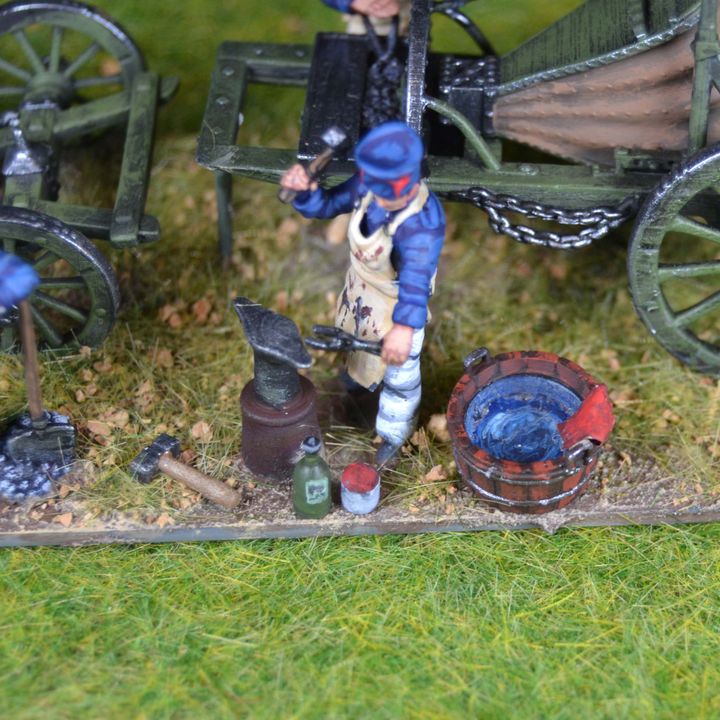 3D Printable Napoleonic French Field Forge by David Vazquez Fernandez