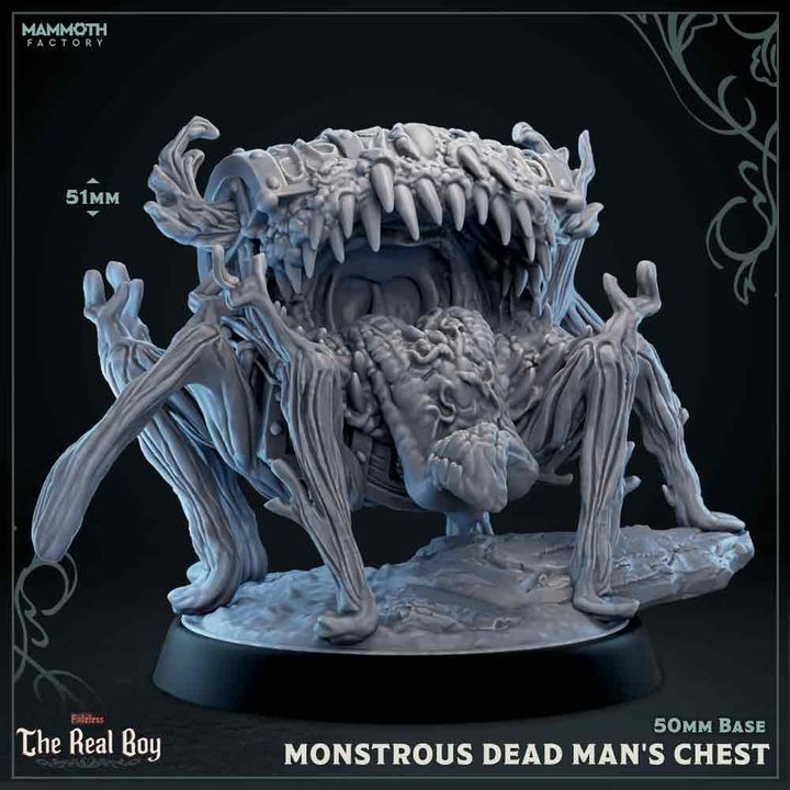 3D Printable Dead Man's Chest, Monstrous and Normal - Mimic by Mammoth ...