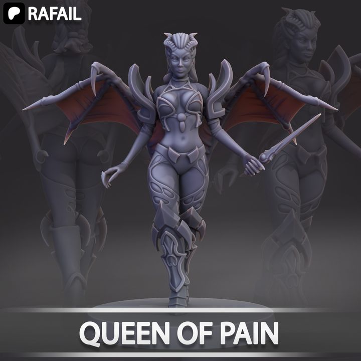 3D Printable Rafail Queen of Pain by Rafail