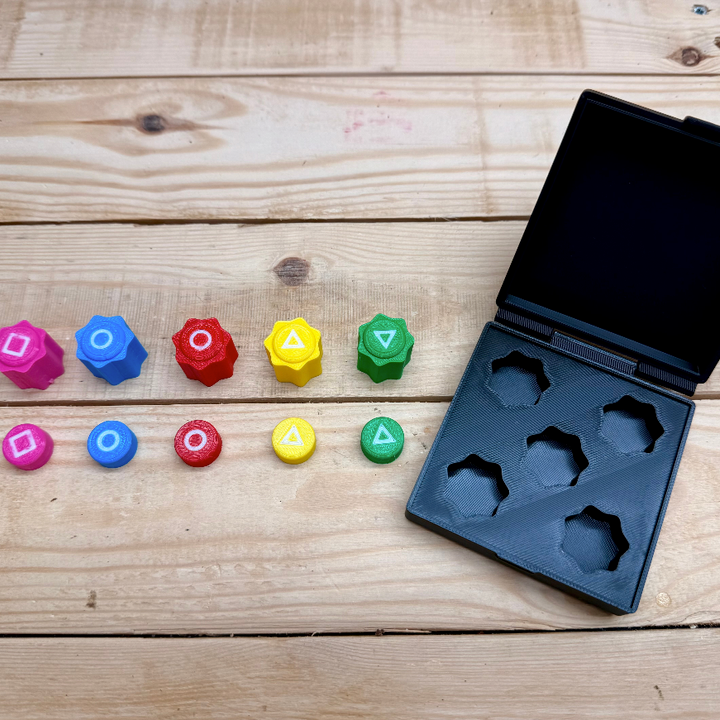 3D Printable Gonggi Game V2 Split Parts by ENIQUE3D