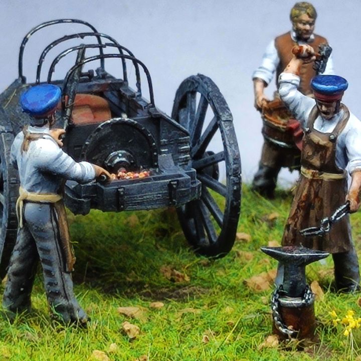 3D Printable Napoeonic British Field Forge by David Vazquez Fernandez