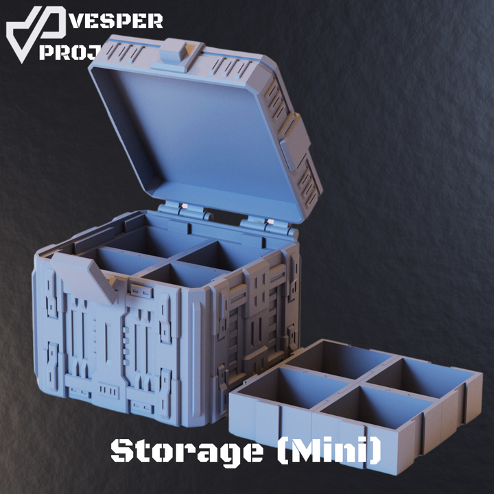 3D Printable Miniature Storage Small by Vesper Project