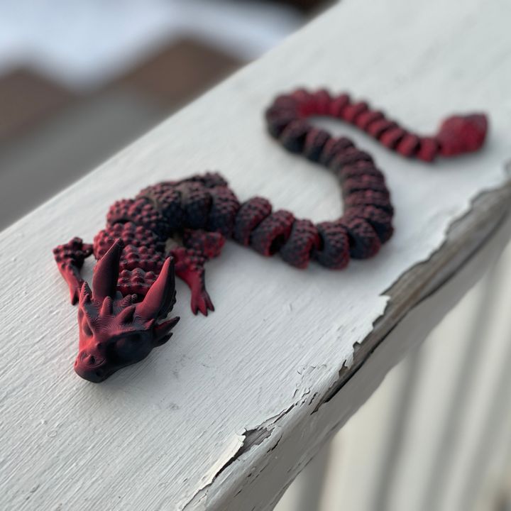 3D Printable Easter Bristlecone Dragon by Teal Cat Creative