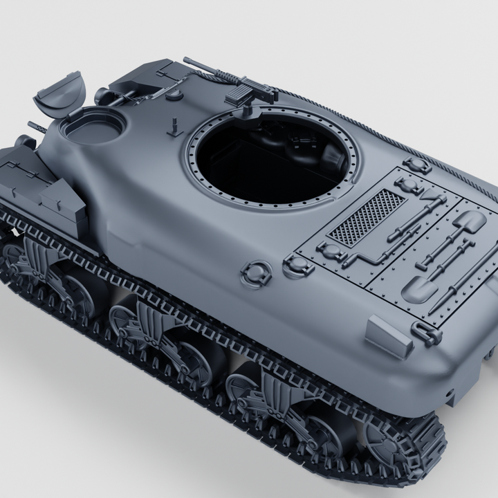 3D Printable Ram Kangaroo Personnel Carrier (Canada, WW2) by Wargame3d