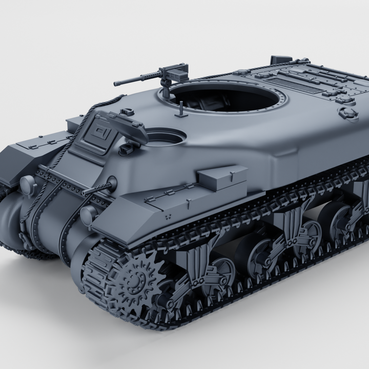 3D Printable Ram Kangaroo Personnel Carrier (Canada, WW2) by Wargame3d