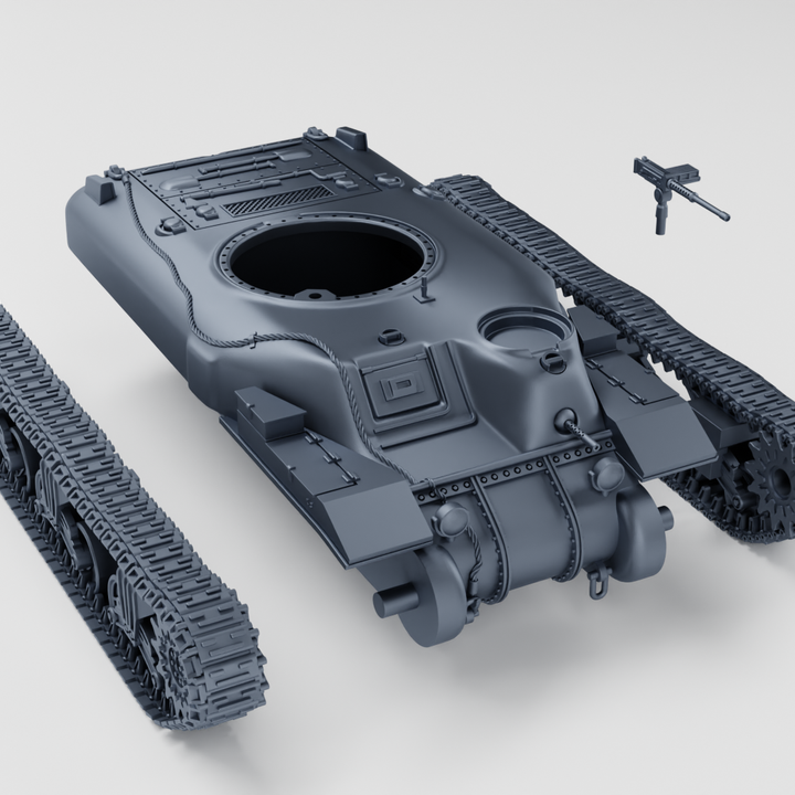 3D Printable Ram Kangaroo Personnel Carrier (Canada, WW2) by Wargame3d