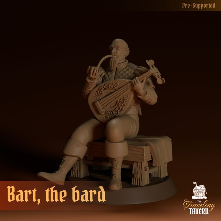 3D Printable Bart The Bard by The Traveling Tavern