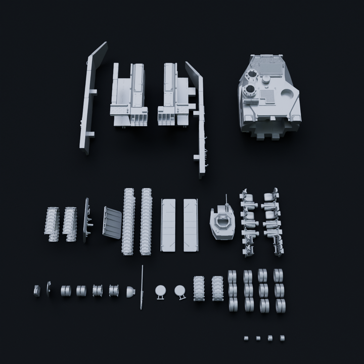 3D Printable USMC AAV SU APC by The Military Industrial Complex