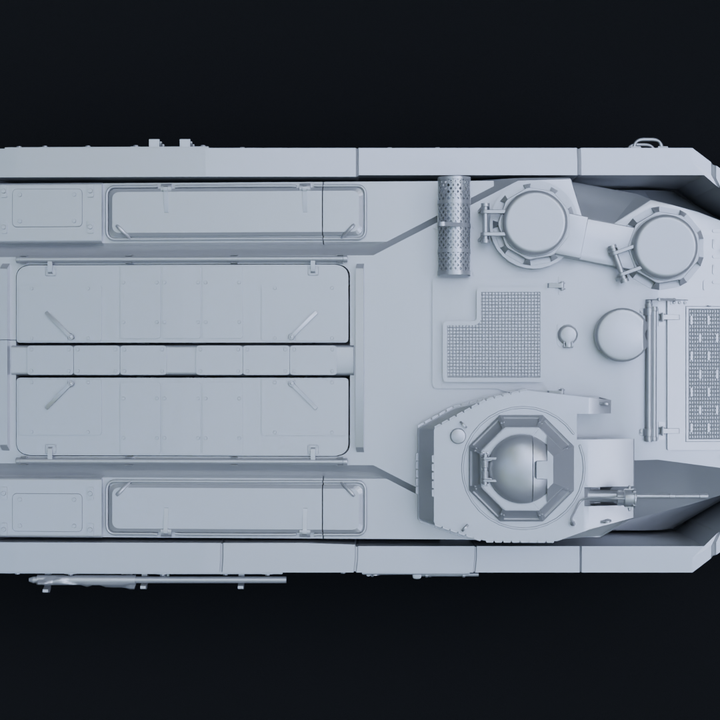 3D Printable USMC AAV SU APC by The Military Industrial Complex