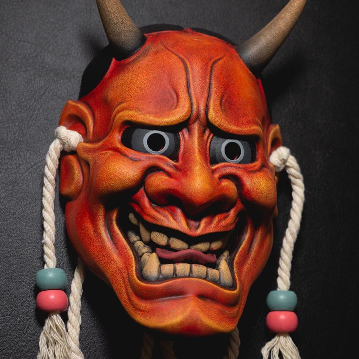 3D Printable Hannya- Japanese mask by Golden Kaeru