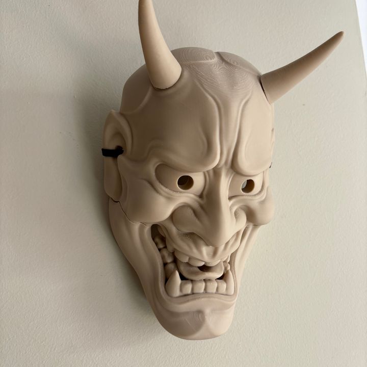 3D Printable Hannya- Japanese mask by Golden Kaeru