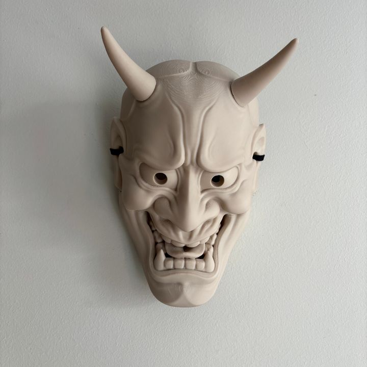 3D Printable Hannya- Japanese mask by Golden Kaeru