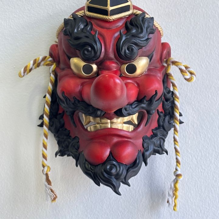 3D Printable Tengu Japanese mask by Golden Kaeru