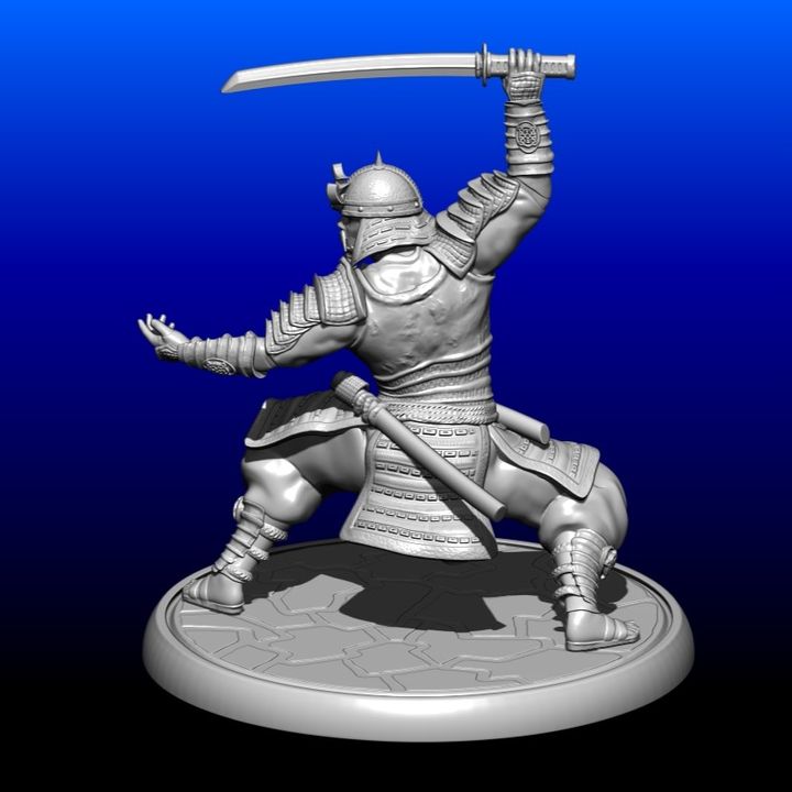 3D Printable samurai-pose1 by Figures3d