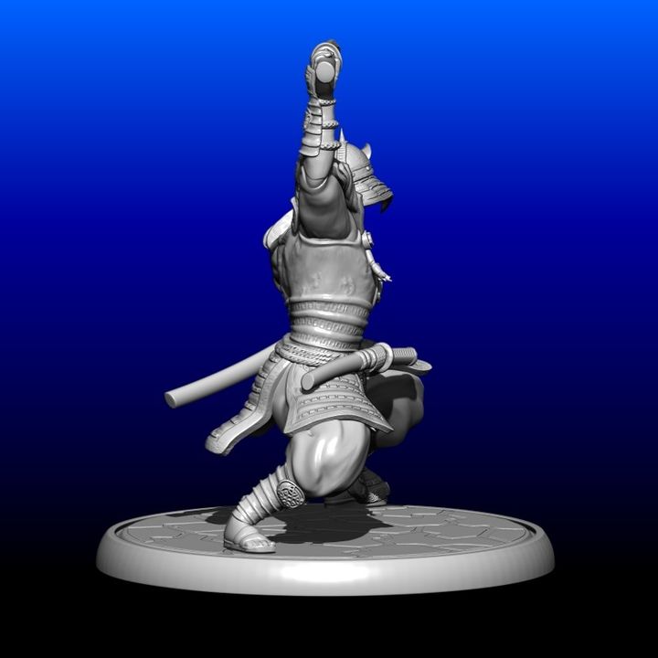 3D Printable samurai-pose1 by Figures3d