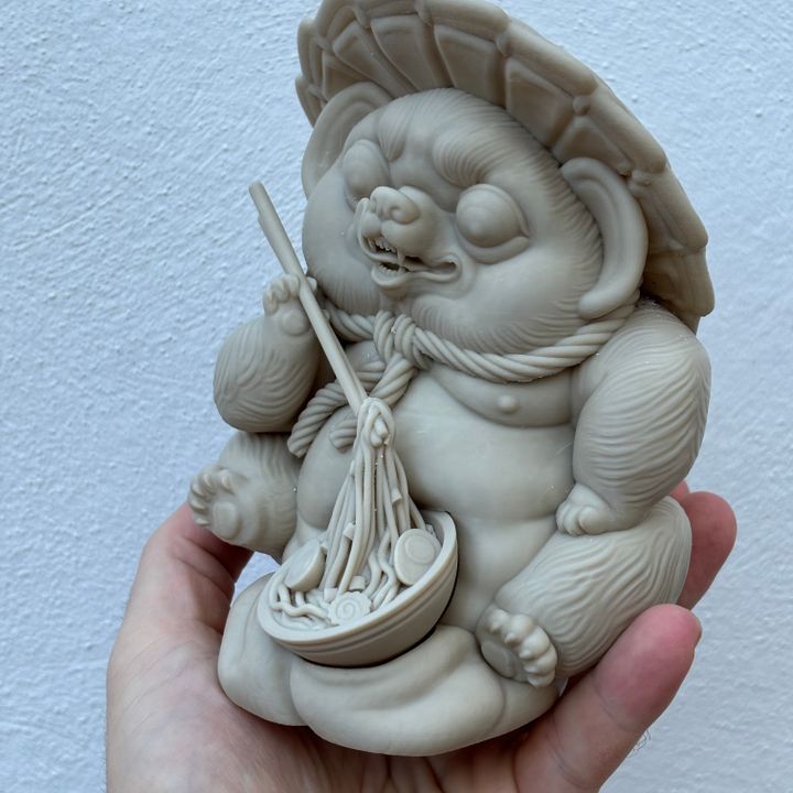 3D Printable Tanuki by Golden Kaeru