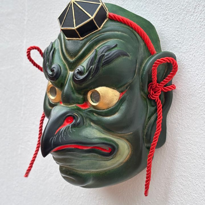 3D Printable Karasutengu Japanese mask by Golden Kaeru