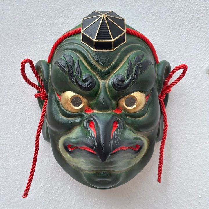 3D Printable Karasutengu Japanese mask by Golden Kaeru