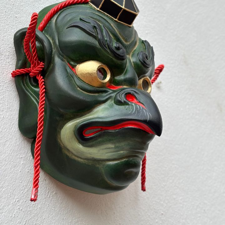 3D Printable Karasutengu Japanese mask by Golden Kaeru