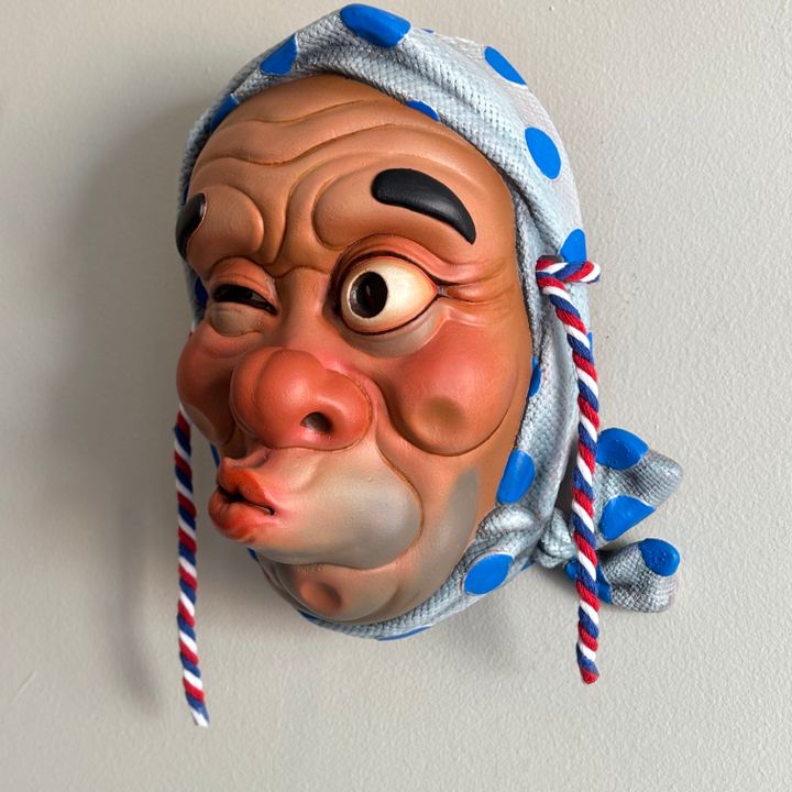 3D Printable Hyottoko Japanese mask by Golden Kaeru