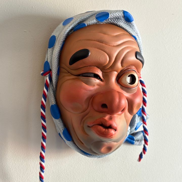 3D Printable Hyottoko Japanese mask by Golden Kaeru
