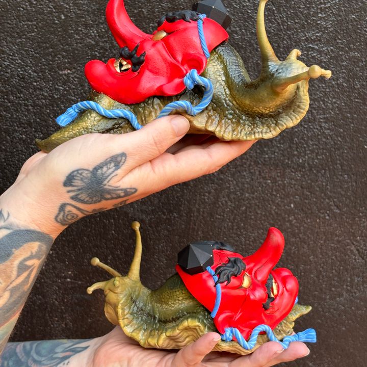3D Printable Snail - tengu by Golden Kaeru