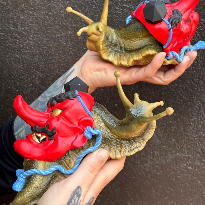 3D Printable Snail - tengu by Golden Kaeru