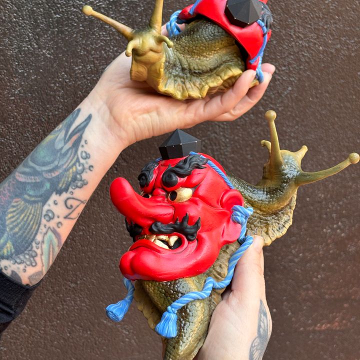 3D Printable Snail - tengu by Golden Kaeru