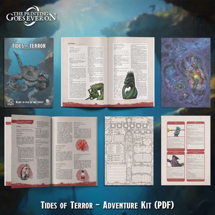 3D Printable Tides of Terror - Adventure Kit PDF Resources by The ...