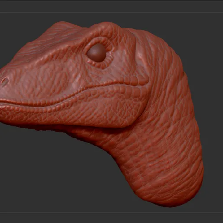 3D Printable Raptor Head by XdraxX _gamer