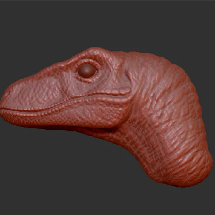 3D Printable Raptor Head by XdraxX _gamer