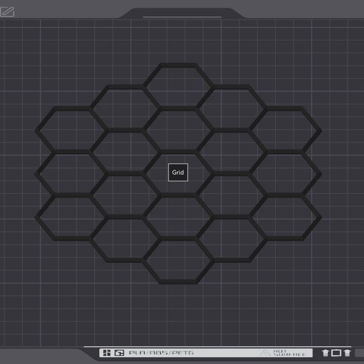 3D Printable Modular Hex Tiles - BYO Texture by Griffin Designs