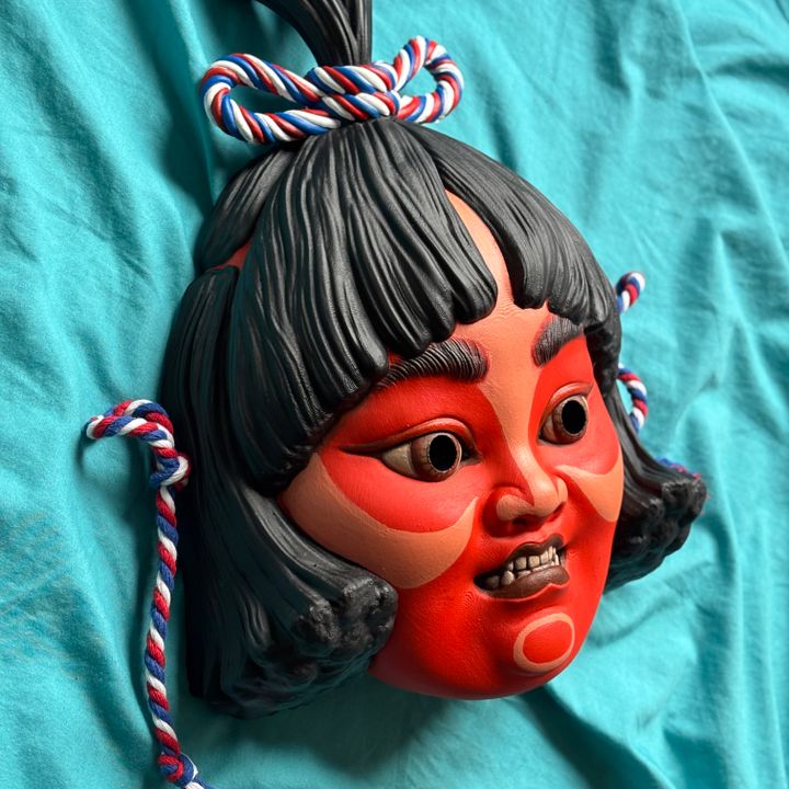 3D Printable Kintaro Japanese mask by Golden Kaeru