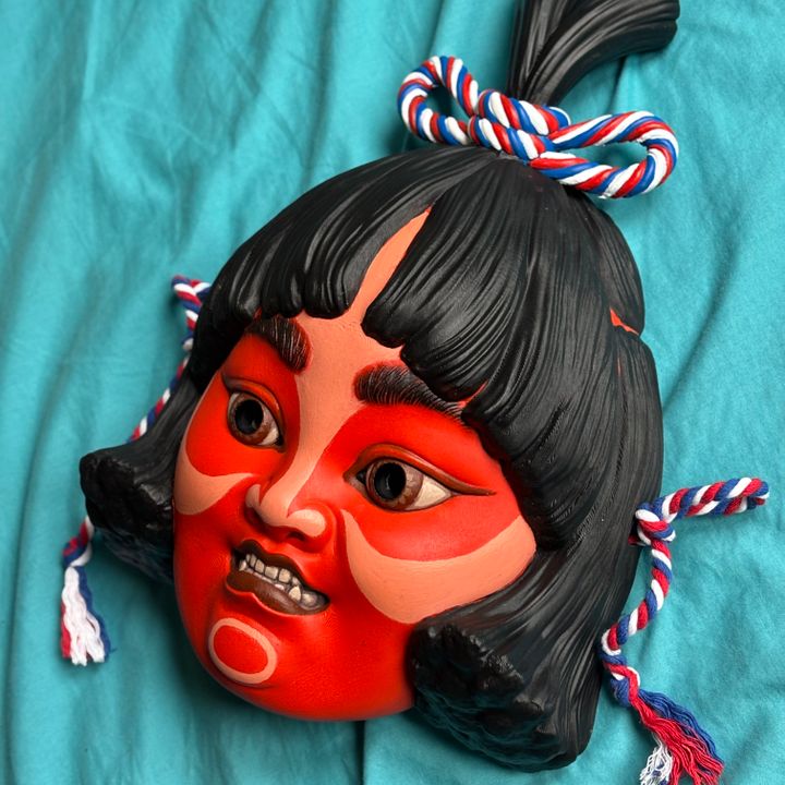 3D Printable Kintaro Japanese mask by Golden Kaeru