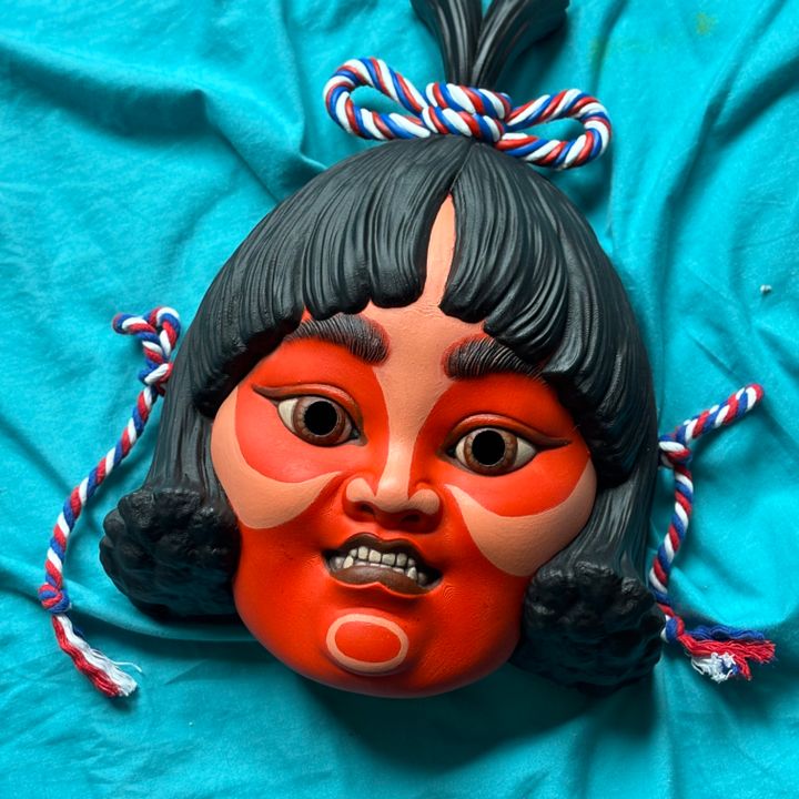 3D Printable Kintaro Japanese mask by Golden Kaeru