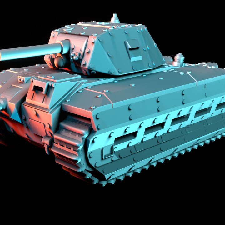 3D Printable Anvil Battle Tank by Culverin Models