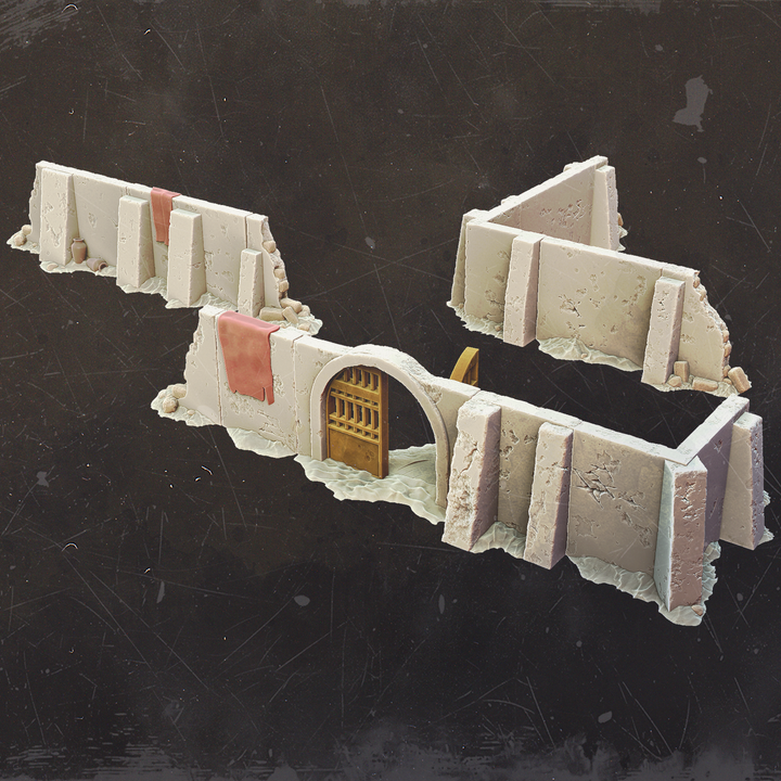 3D Printable Mos Jemra Modular Walls by Multiverse