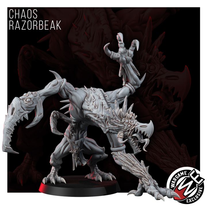 3D Printable CHAOS RAZORBEAK by Wargame Exclusive