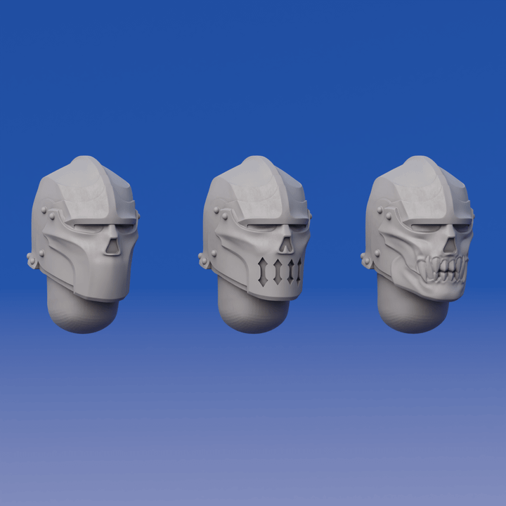 3D Printable Monster Hunter Heads by vector.miniatures