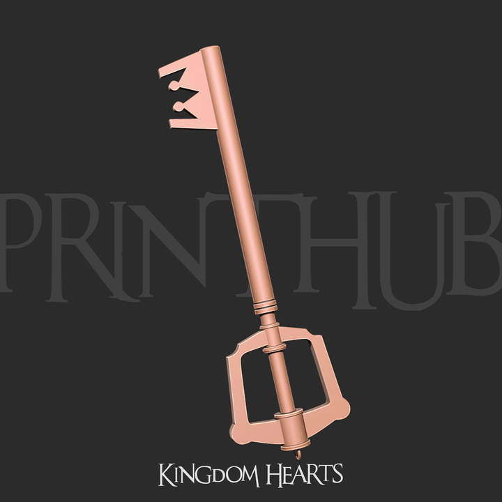 3D Printable Kingdom Hearts Kingdom Key for cosplay by Printhub