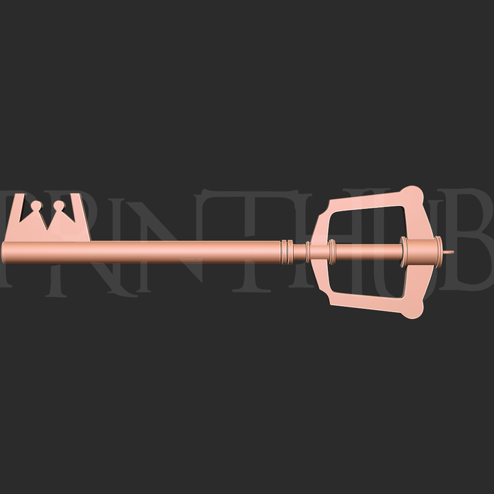 3D Printable Kingdom Hearts Kingdom Key for cosplay by Printhub