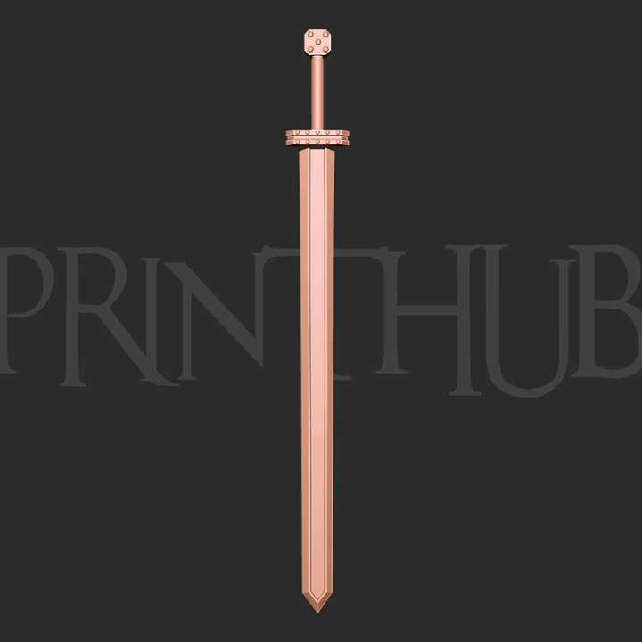 3D Printable Guts Raider Sword for Cosplay prop by Printhub