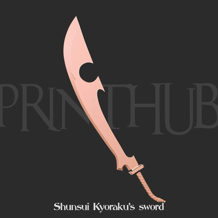 3D Printable Shunsui Kyoraku's sword for Cosplay by Printhub